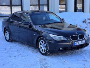 Black BMW 520 2006 in Radviliskis, with an engine capacity of 2.00 L and mileage of 307 thousand km for 2650 €, photo 7 on AUTOMOTO.COM.LV