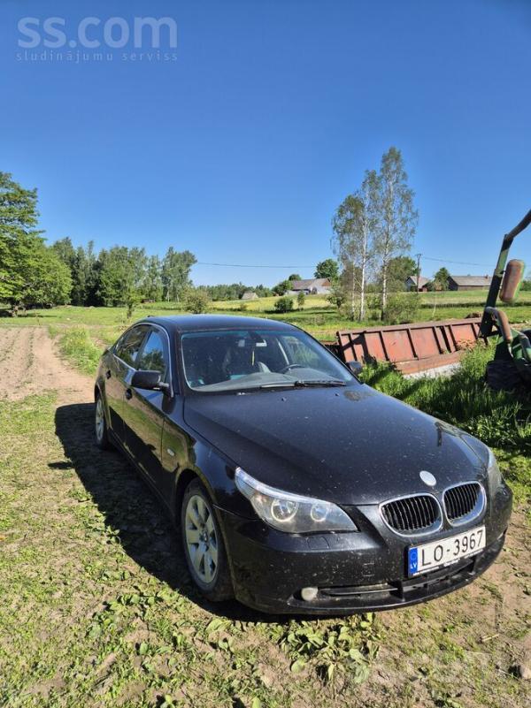 Black BMW 520 2006 in Madona, with an engine capacity of 2.00 L and mileage of 378 thousand km for 1500 €, photo 2 on AUTOMOTO.COM.LV