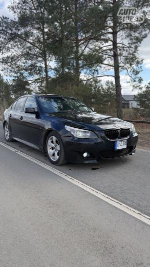 Black BMW 520 2007 in Vilnius, with an engine capacity of 2.00 L and mileage of 400 thousand km for 2300 €, photo  on AUTOMOTO.COM.LV