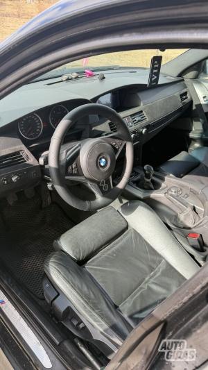 Black BMW 520 2007 in Vilnius, with an engine capacity of 2.00 L and mileage of 400 thousand km for 2300 €, photo 9 on AUTOMOTO.COM.LV