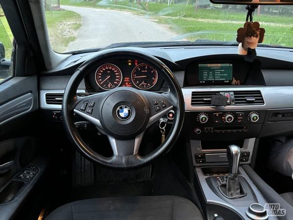 Black BMW 520 2007 in Ariogala, with an engine capacity of 2.00 L and mileage of 701 thousand km for 2250 €, photo 5 on AUTOMOTO.COM.LV