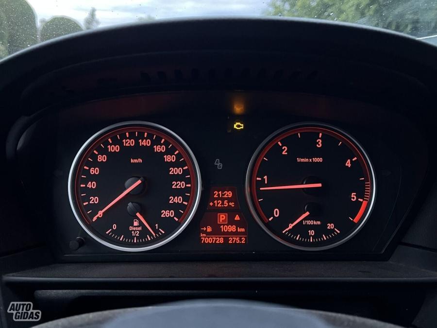 Black BMW 520 2007 in Ariogala, with an engine capacity of 2.00 L and mileage of 701 thousand km for 2250 €, photo 7 on AUTOMOTO.COM.LV