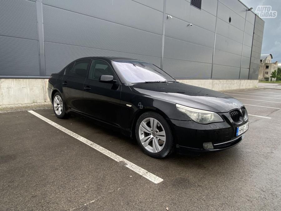 Black BMW 520 2007 in Telschi, with an engine capacity of 2.00 L and mileage of 453 thousand km for 3100 €, photo 3 on AUTOMOTO.COM.LV