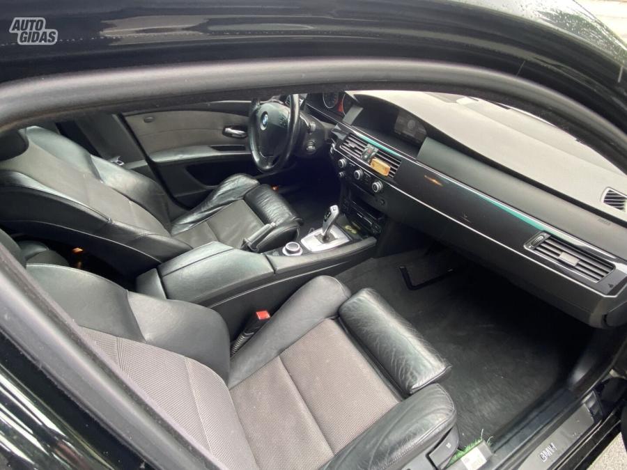 Black BMW 520 2007 in Telschi, with an engine capacity of 2.00 L and mileage of 453 thousand km for 3100 €, photo 13 on AUTOMOTO.COM.LV