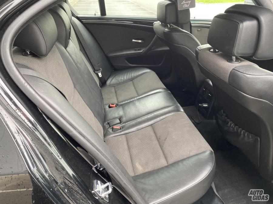 Black BMW 520 2007 in Telschi, with an engine capacity of 2.00 L and mileage of 453 thousand km for 3100 €, photo 15 on AUTOMOTO.COM.LV