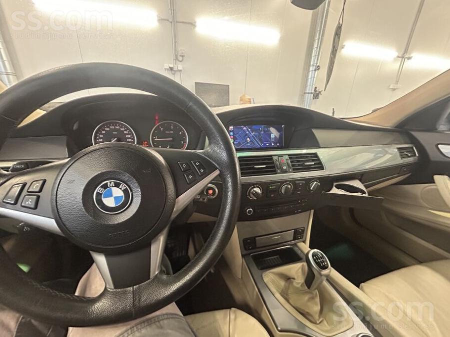 Black BMW 520 2007 in Ogre, with an engine capacity of 2.00 L and mileage of 343 thousand km for 3000 €, photo 7 on AUTOMOTO.COM.LV
