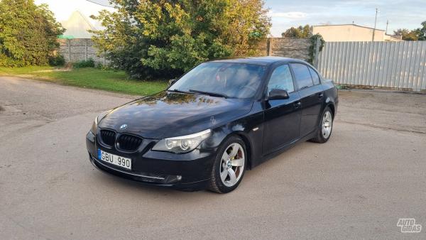 Black BMW 520 2007 in Kaunas, with an engine capacity of 2.00 L and mileage of 365 thousand km for 2399 €, photo 1 on AUTOMOTO.COM.LV