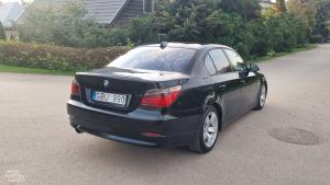 Black BMW 520 2007 in Kaunas, with an engine capacity of 2.00 L and mileage of 365 thousand km for 2399 €, photo 4 on AUTOMOTO.COM.LV