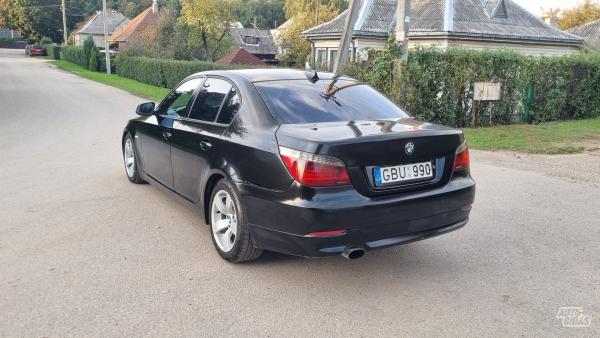 Black BMW 520 2007 in Kaunas, with an engine capacity of 2.00 L and mileage of 365 thousand km for 2399 €, photo 5 on AUTOMOTO.COM.LV