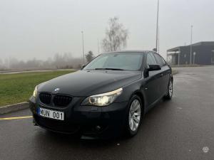 Black BMW 520 2008 in Vilnius, with an engine capacity of 2.00 L and mileage of 402 thousand km for 4500 €, photo  on AUTOMOTO.COM.LV