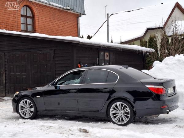 Black BMW 520 2008 in Telschi, with an engine capacity of 2.00 L and mileage of 239 thousand km for 4450 €, photo 2 on AUTOMOTO.COM.LV