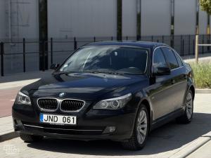 Black BMW 520 2008 in Vilnius, with an engine capacity of 2.00 L and mileage of 230 thousand km for 3290 €, photo 6 on AUTOMOTO.COM.LV