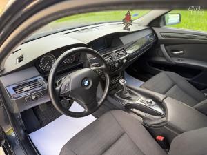 Black BMW 520 2008 in Vilnius, with an engine capacity of 2.00 L and mileage of 230 thousand km for 3290 €, photo 18 on AUTOMOTO.COM.LV
