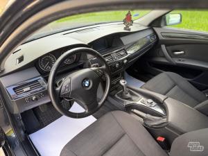 Black BMW 520 2008 in Vilnius, with an engine capacity of 2.00 L and mileage of 230 thousand km for 3150 €, photo 19 on AUTOMOTO.COM.LV