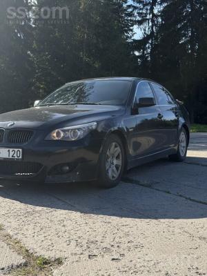 Black BMW 520 2008 in Rezekne, with an engine capacity of 2.00 L and mileage of 339 thousand km for 4200 €, photo  on AUTOMOTO.COM.LV