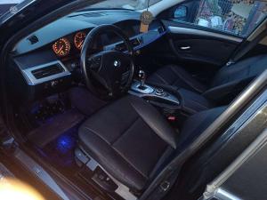 Black BMW 520 2008 in Vilkaviskis, with an engine capacity of 2.00 L and mileage of 260 thousand km for 4950 €, photo 12 on AUTOMOTO.COM.LV
