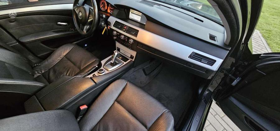 Melns BMW 520 2008 Klaipėda, ar dzinēja tilpumu 2.00 L un nobraukumu 268 tūkst. km par 6799 €, foto 18 vietnē AUTOMOTO.COM.LV
