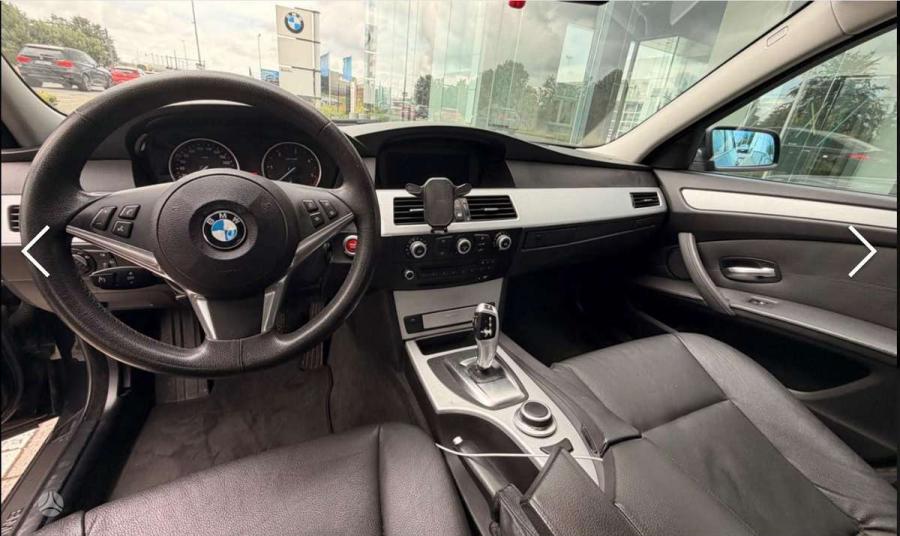 Melns BMW 520 2008 Klaipėda, ar dzinēja tilpumu 2.00 L un nobraukumu 268 tūkst. km par 6799 €, foto 33 vietnē AUTOMOTO.COM.LV