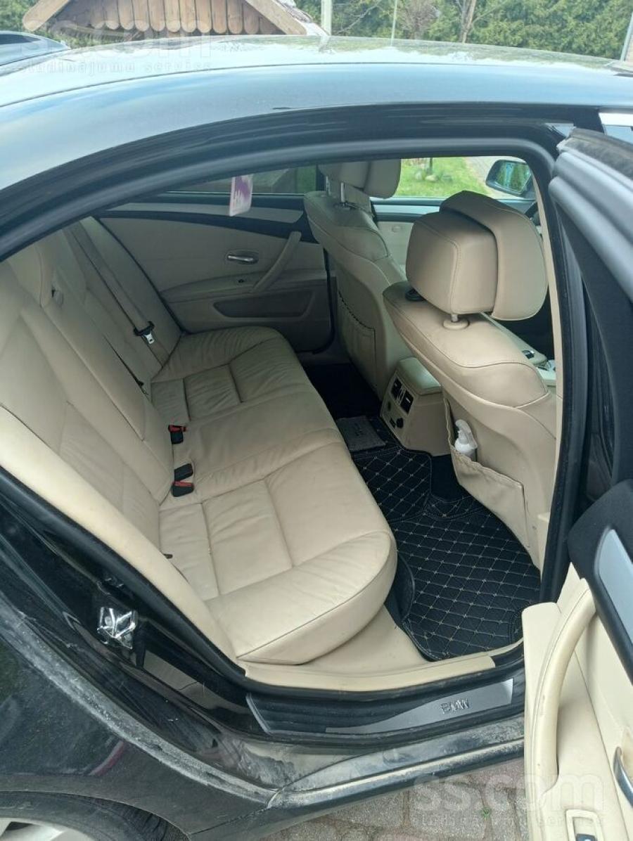 Melns BMW 520 2009 Valmiera, ar dzinēja tilpumu 2.00 L un nobraukumu 361 tūkst. km par 4500 €, foto 6 vietnē AUTOMOTO.COM.LV