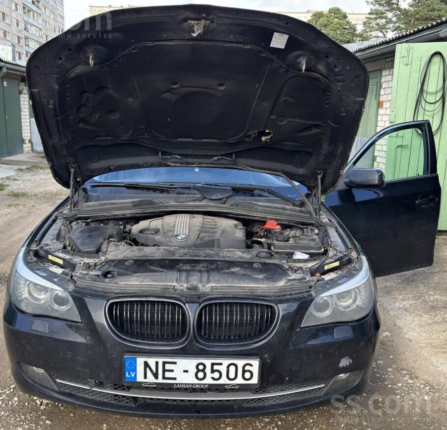 Melns BMW 520 2009 Ventspils, ar dzinēja tilpumu 2.00 L un nobraukumu 320 tūkst. km par 5200 €, foto 6 vietnē AUTOMOTO.COM.LV