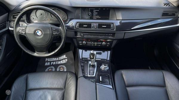 Black BMW 520 2010 in Marijampole, with an engine capacity of 2.00 L and mileage of 264 thousand km for 9200 €, photo 2 on AUTOMOTO.COM.LV