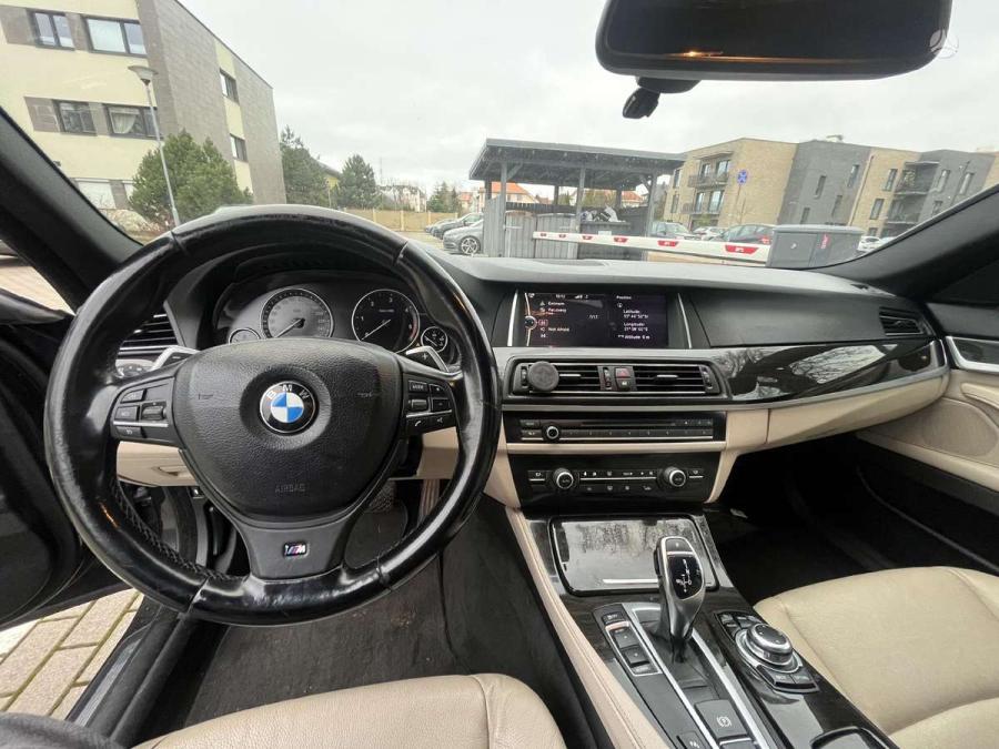 Black BMW 520 2011 in Klaipeda, with an engine capacity of 2.00 L and mileage of 345 thousand km for 7300 €, photo 14 on AUTOMOTO.COM.LV