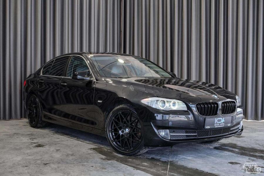 Black BMW 520 2011 in Marijampole, with an engine capacity of 2.00 L and mileage of 230 thousand km for 10950 €, photo 1 on AUTOMOTO.COM.LV