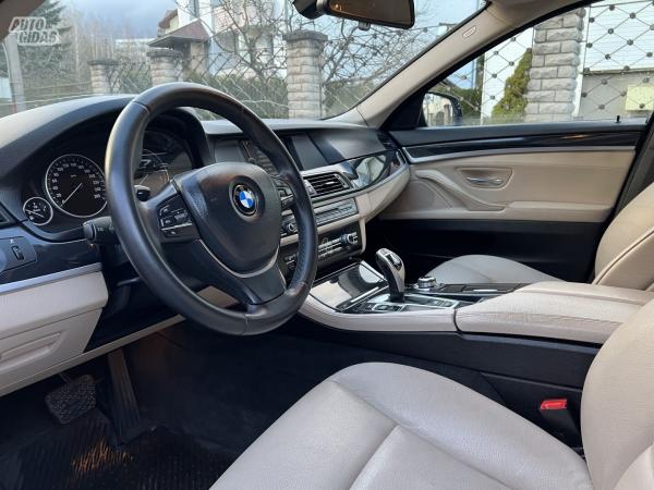 Black BMW 520 2011 in Vilnius, with an engine capacity of 2.00 L and mileage of 340 thousand km for 9950 €, photo 8 on AUTOMOTO.COM.LV