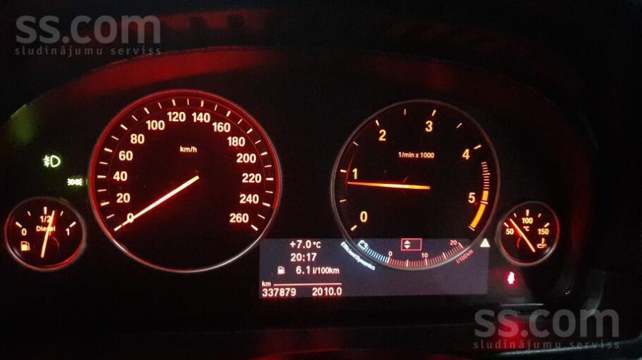Black BMW 520 2011 in Daugavpils, with an engine capacity of 2.00 L and mileage of 340 thousand km for 4000 €, photo 13 on AUTOMOTO.COM.LV