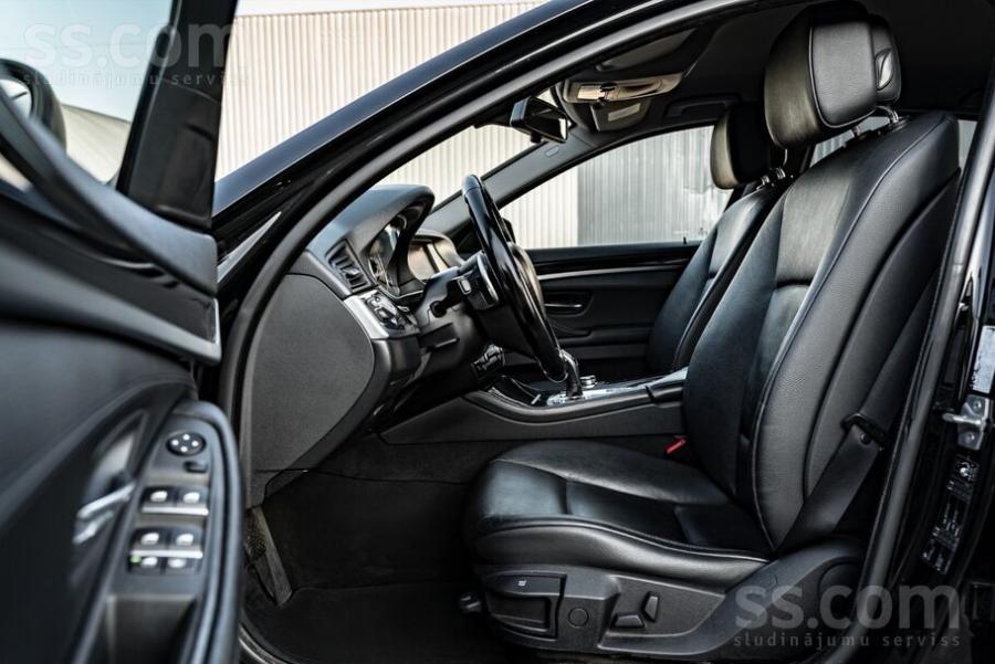 Black BMW 520 2011 in Riga, with an engine capacity of 2.00 L and mileage of 0 thousand km for 13300 €, photo 9 on AUTOMOTO.COM.LV