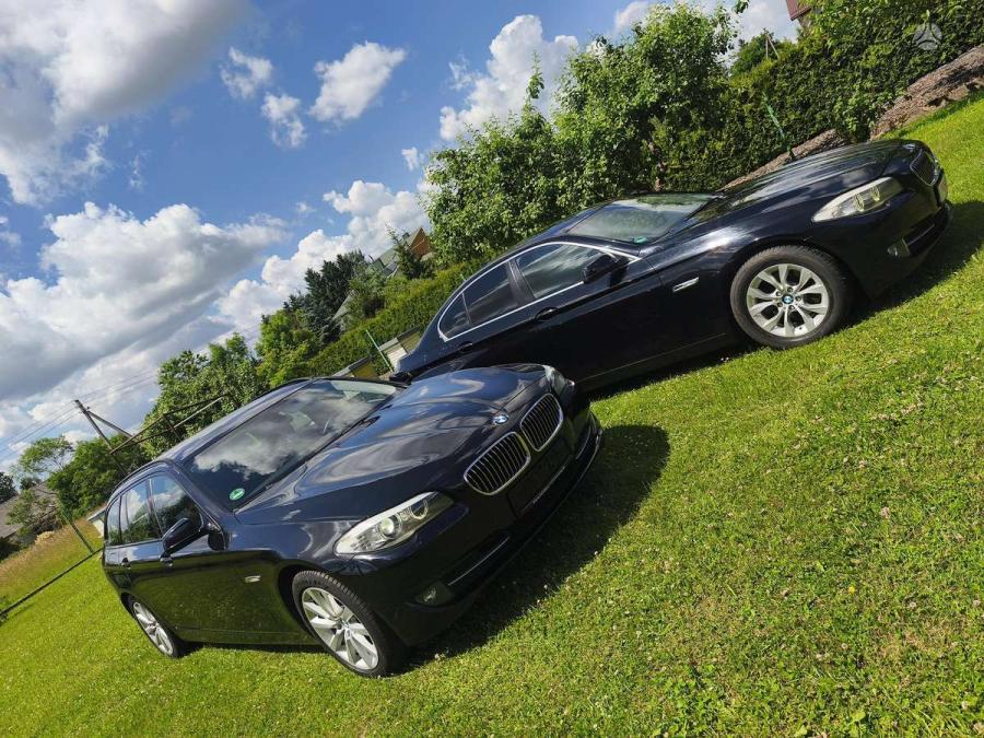 Black BMW 520 2011 in Kaunas, with an engine capacity of 2.00 L and mileage of 299 thousand km for 7700 €, photo 5 on AUTOMOTO.COM.LV