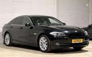 Black BMW 520 2012 in Klaipeda, with an engine capacity of 2.00 L and mileage of 282 thousand km for 8999 €, photo 18 on AUTOMOTO.COM.LV