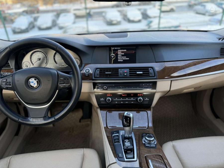 Melns BMW 520 2012 Viļņa, ar dzinēja tilpumu 2.00 L un nobraukumu 384 tūkst. km par 7300 €, foto 13 vietnē AUTOMOTO.COM.LV