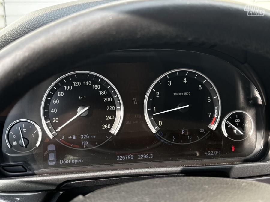 Black BMW 520 2012 in Vilnius, with an engine capacity of 2.00 L and mileage of 230 thousand km for 10000 €, photo 20 on AUTOMOTO.COM.LV