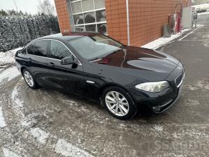 Black BMW 520 2012 in Bauska, with an engine capacity of 2.00 L and mileage of 302 thousand km for 10300 €, photo  on AUTOMOTO.COM.LV