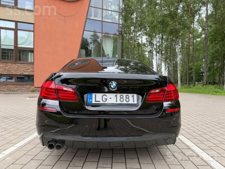 Black BMW 520 2012 in Riga, with an engine capacity of 2.00 L and mileage of 252 thousand km for 10300 €, photo 7 on AUTOMOTO.COM.LV
