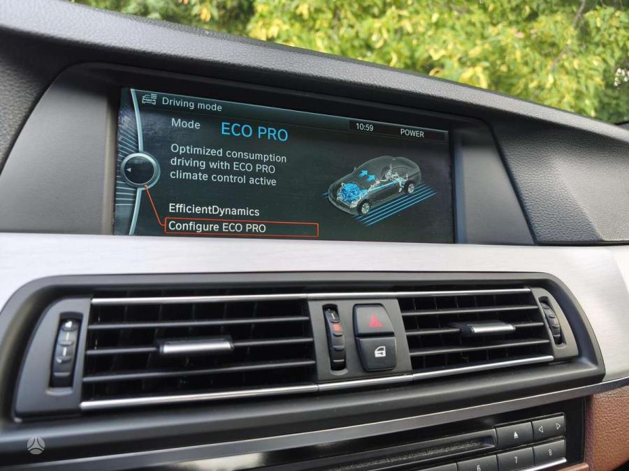 Black BMW 520 2012 in Marijampole, with an engine capacity of 2.00 L and mileage of 280 thousand km for 7999 €, photo 24 on AUTOMOTO.COM.LV
