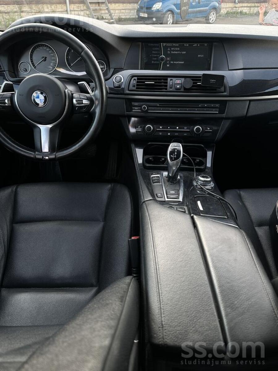 Melns BMW 520 2012 Bauska, ar dzinēja tilpumu 2.00 L un nobraukumu 309 tūkst. km par 10500 €, foto 7 vietnē AUTOMOTO.COM.LV
