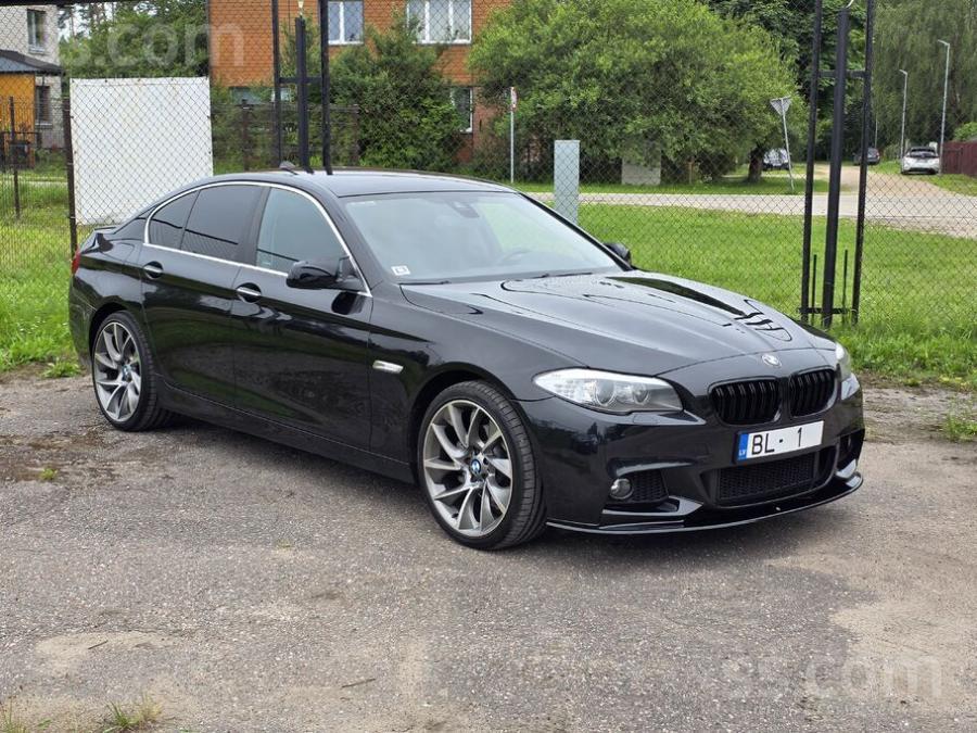 Melns BMW 520 2013 Ogre, ar dzinēja tilpumu 2.00 L un nobraukumu 263 tūkst. km par 10350 €, foto 1 vietnē AUTOMOTO.COM.LV