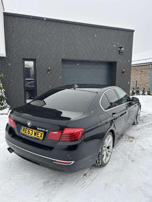 Black BMW 520 2013 in Kaunas, with an engine capacity of 2.00 L and mileage of 228 thousand km for 3750 €, photo 5 on AUTOMOTO.COM.LV