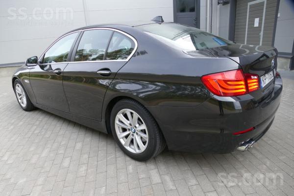 Black BMW 520 2013 in Riga, with an engine capacity of 2.00 L and mileage of 0 thousand km for 7200 €, photo 2 on AUTOMOTO.COM.LV