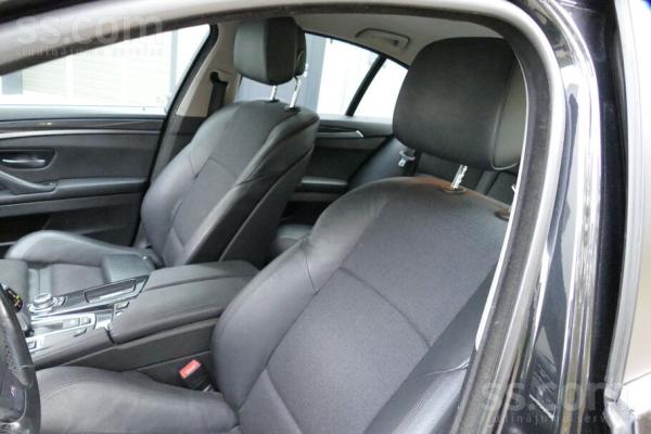 Black BMW 520 2013 in Riga, with an engine capacity of 2.00 L and mileage of 0 thousand km for 7200 €, photo 6 on AUTOMOTO.COM.LV