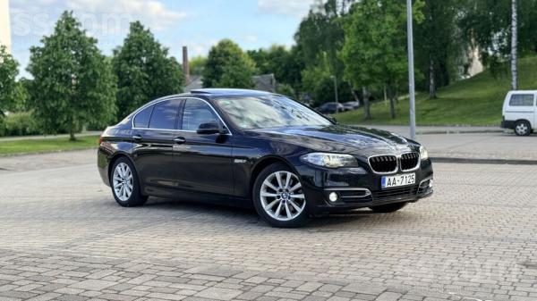 Black BMW 520 2013 in Rezekne, with an engine capacity of 2.00 L and mileage of 0 thousand km for 10500 €, photo 1 on AUTOMOTO.COM.LV