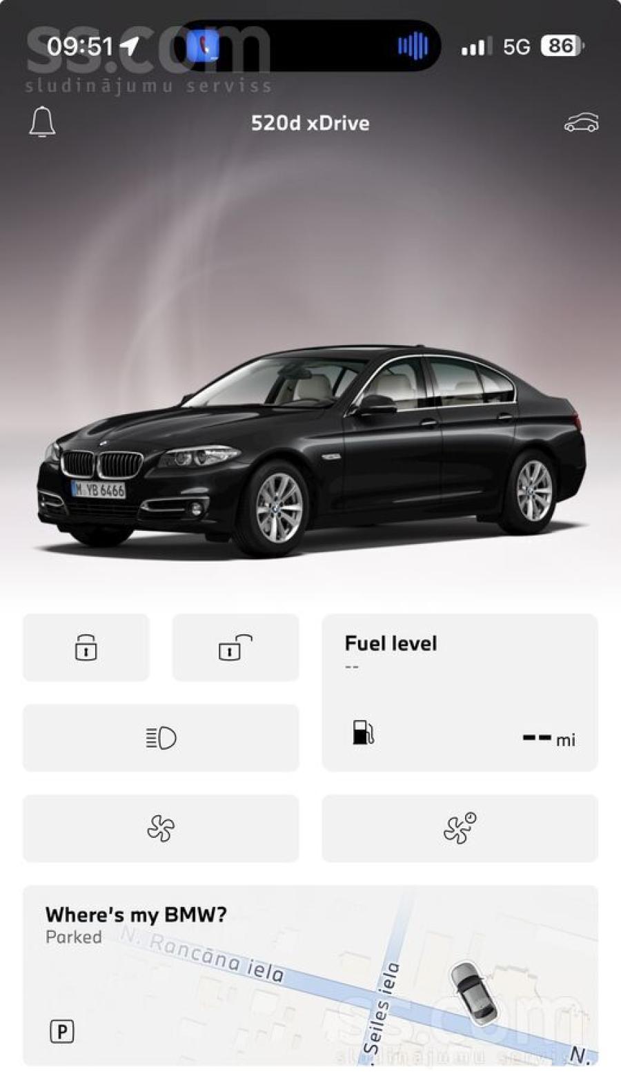 Melns BMW 520 2013 Rēzekne, ar dzinēja tilpumu 2.00 L un nobraukumu 0 tūkst. km par 10500 €, foto 13 vietnē AUTOMOTO.COM.LV