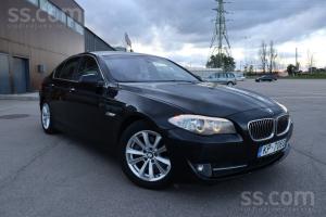 Black BMW 520 2013 in Riga, with an engine capacity of 2.00 L and mileage of 357 thousand km for 7490 €, photo 3 on AUTOMOTO.COM.LV