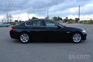 Black BMW 520 2013 in Riga, with an engine capacity of 2.00 L and mileage of 357 thousand km for 7490 €, photo 5 on AUTOMOTO.COM.LV