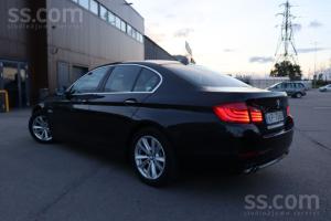 Black BMW 520 2013 in Riga, with an engine capacity of 2.00 L and mileage of 357 thousand km for 7490 €, photo 6 on AUTOMOTO.COM.LV