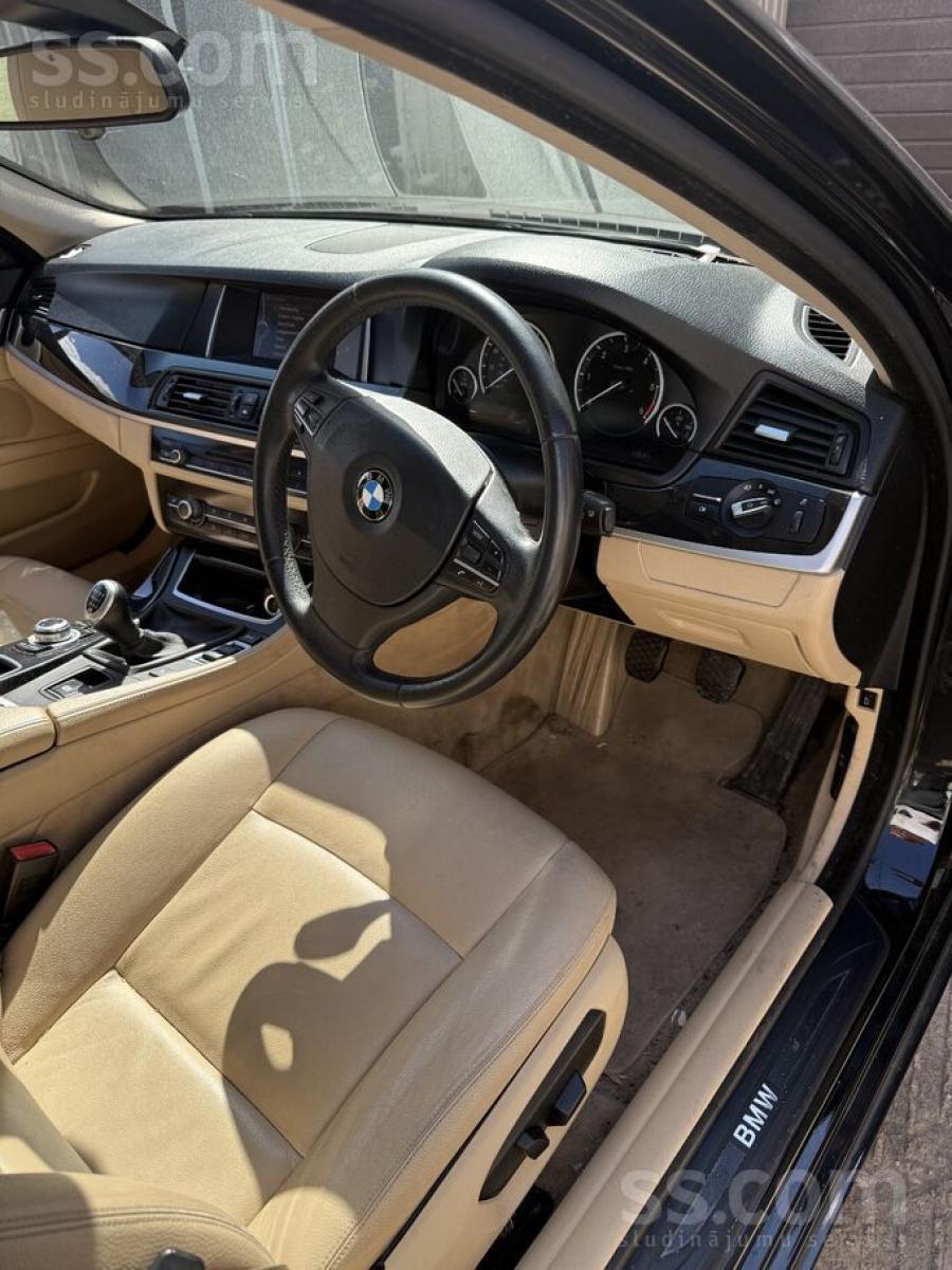 Melns BMW 520 2013 Madona, ar dzinēja tilpumu 2.00 L un nobraukumu 190 tūkst. km par 3300 €, foto 6 vietnē AUTOMOTO.COM.LV