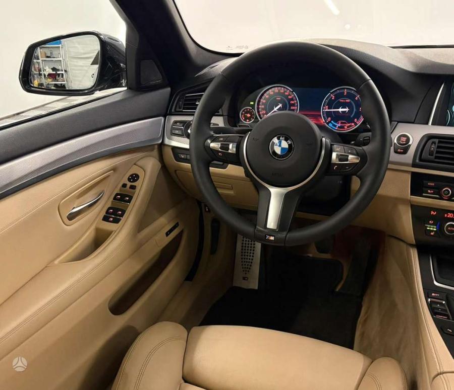 Melns BMW 520 2013 Marijampole, ar dzinēja tilpumu 2.00 L un nobraukumu 308 tūkst. km par 10500 €, foto 19 vietnē AUTOMOTO.COM.LV