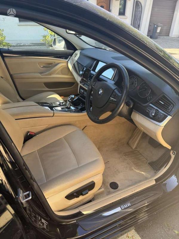 Black BMW 520 2013 in Marijampole, with an engine capacity of 2.00 L and mileage of 368 thousand km for 3650 €, photo 9 on AUTOMOTO.COM.LV